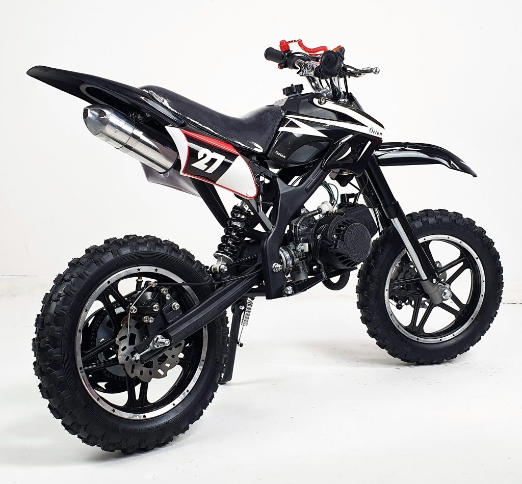50cc Mini Dirt Bike Orion – Black – Aria Bikes