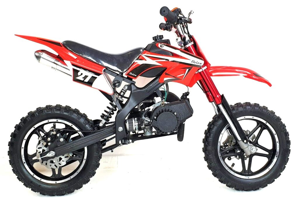 50cc Mini Dirt Bike Orion – Red – Aria Bikes