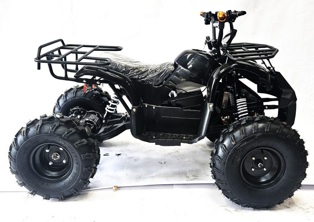 1500w 60V Shaft Driven Electric Quad – Black – Aria Bikes